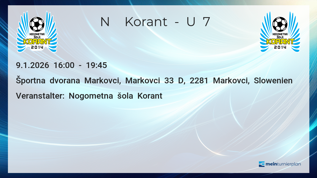 NŠ Korant - U 7 – MeinTurnierplan.de