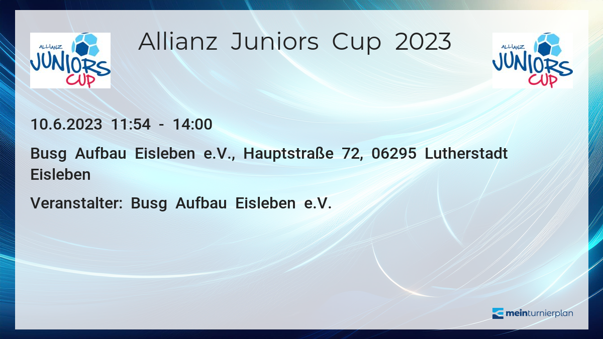 Allianz Juniors Cup 2023 – MeinTurnierplan.de
