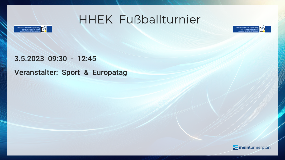 HHEK Fußballturnier – MeinTurnierplan.de
