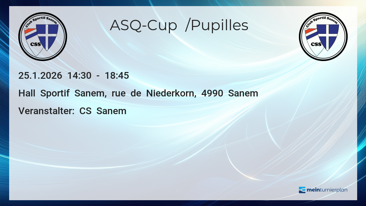 ASQ-Cup /Pupilles – MeinTurnierplan.de